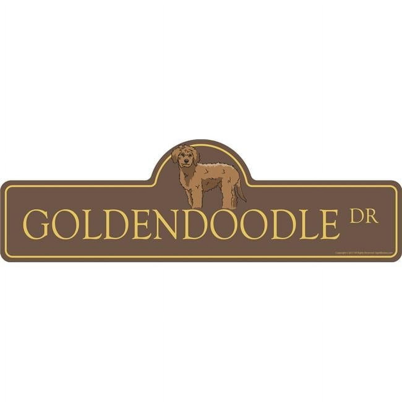 Goldendoodle Street Sign | Indoor/Outdoor | Dog Lover Funny Home Décor ...