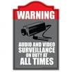 Warning Video And Audio Surveillance In Use Sign - Walmart.com