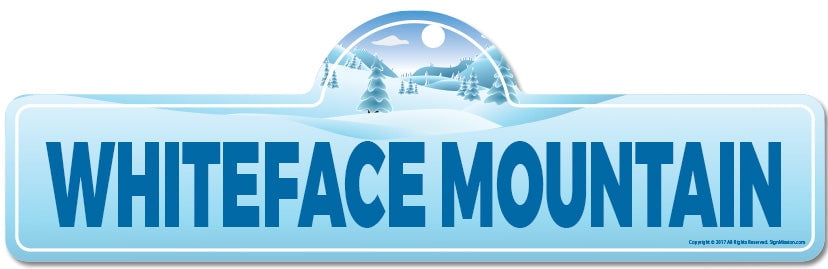 SignMission P-824 Whiteface Mountain 8 x 24 in. Street Sign - Whiteface ...