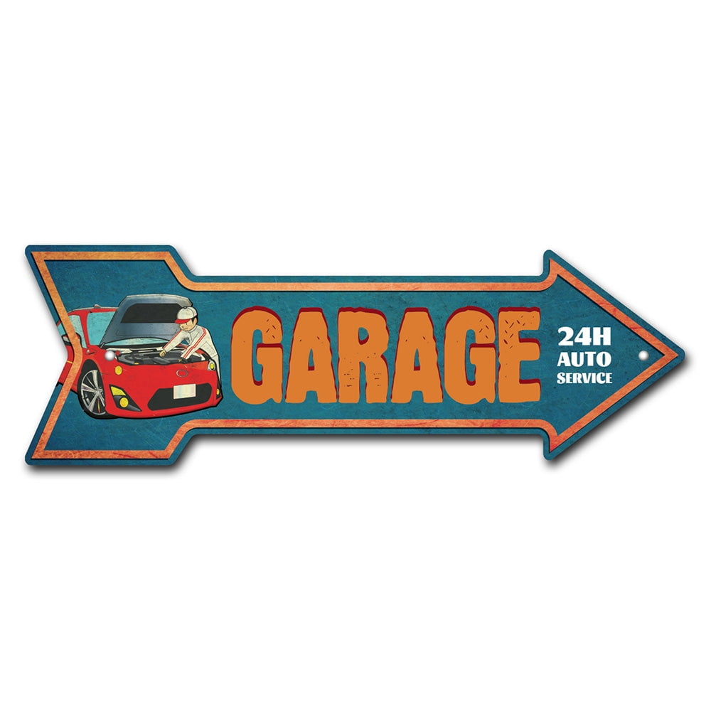 SignMission P-ARROW12-999853 36 in. Garage Arrow Sign - Walmart.com