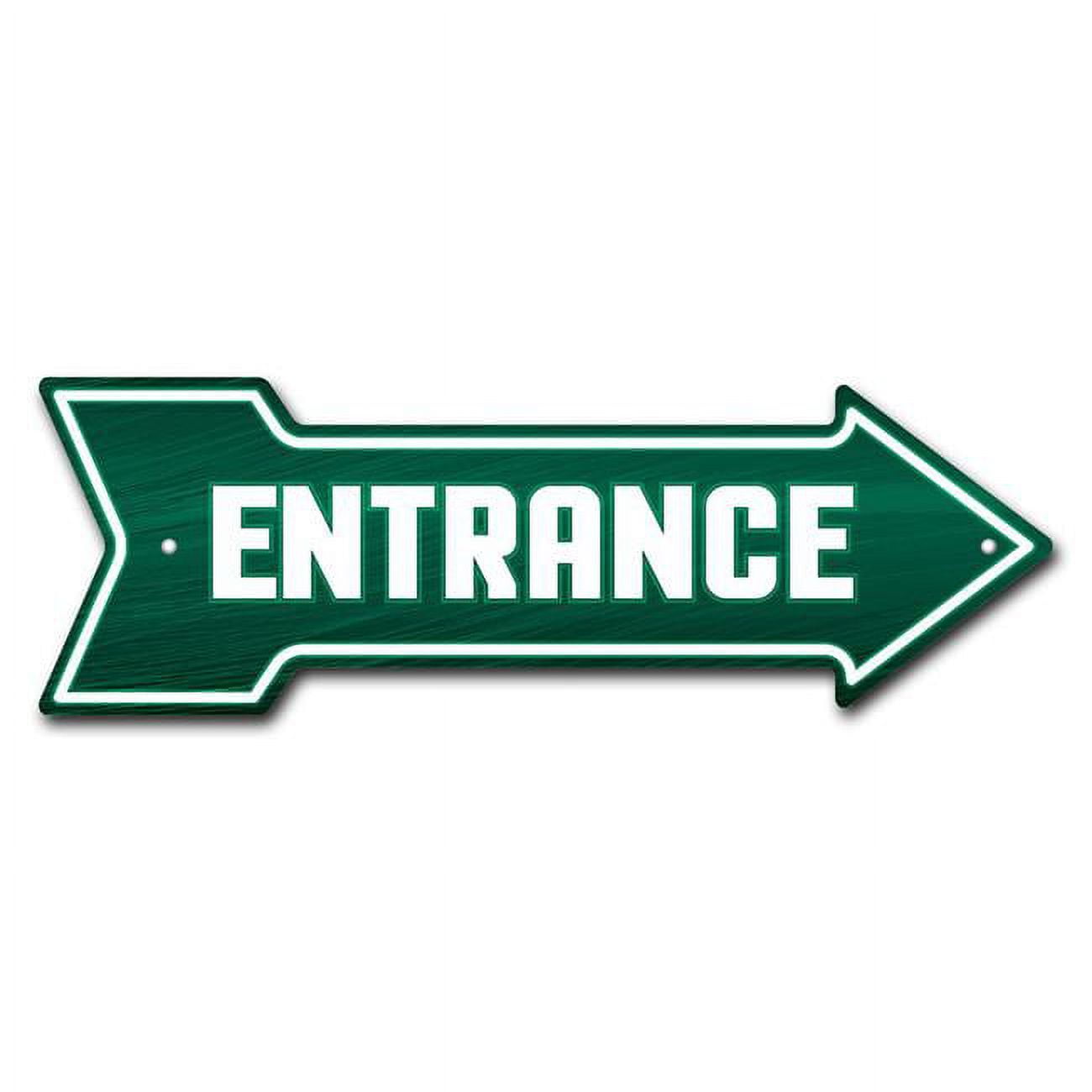 SignMission P-ARROW12-999880 36 in. Entrance Arrow Sign - Walmart.com