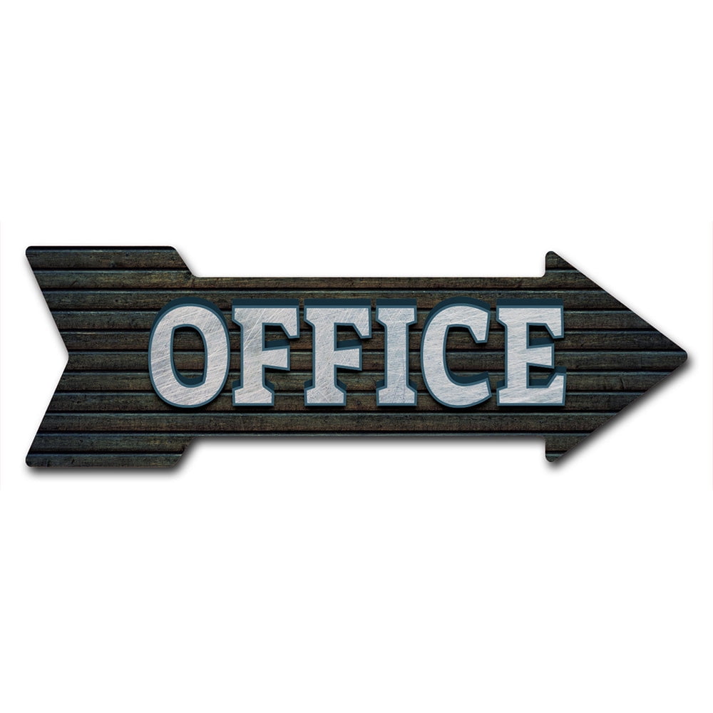 SignMission P-ARROW8-999700 24 in. Office Arrow Sign - Walmart.com