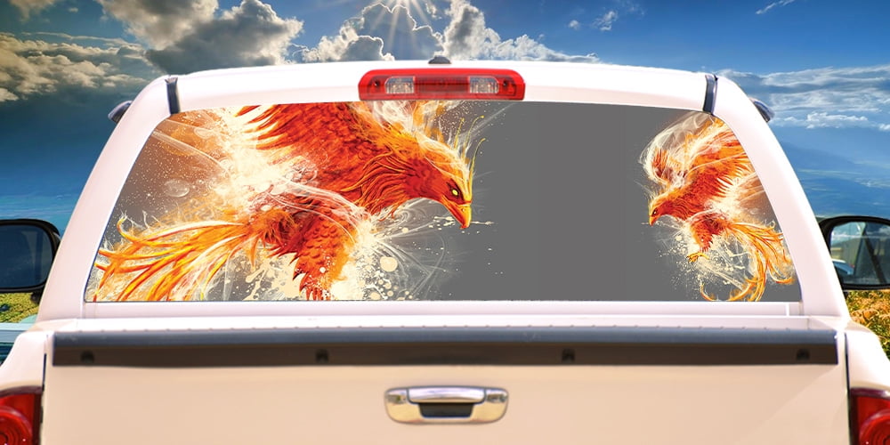 SignMission Phoenix Rear Window Graphic truck view thru vinyl decal HD ...