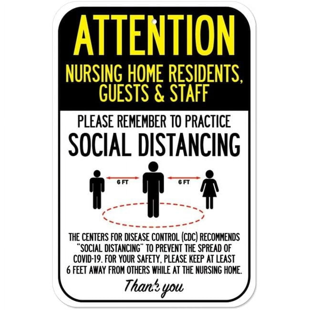 SignMission A-1218-25384 Public Safety Sign - Attention Nursing Home ...