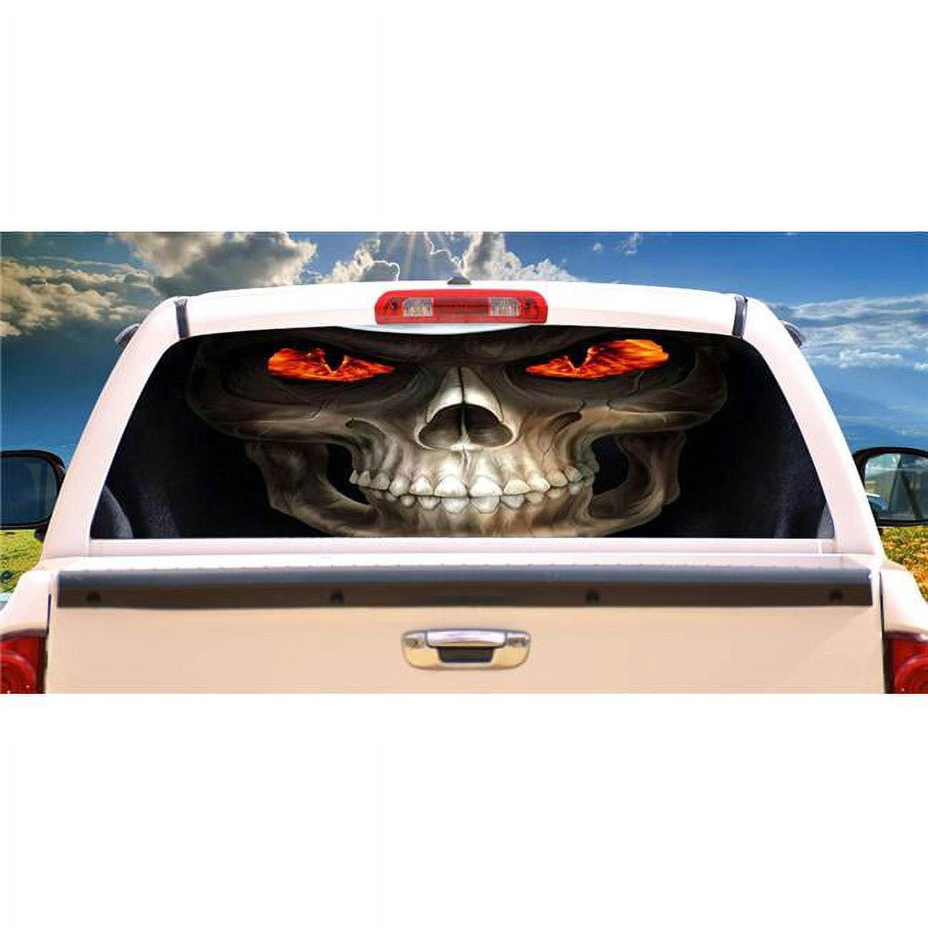 SignMission Reaper Rear Window Graphic Back SUV View Thru Vinyl Truck ...