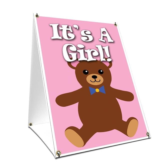 SignMission SBC-2436-Its A Girl 24 x 36 in. A-Frame Sidewalk Its A Girl ...