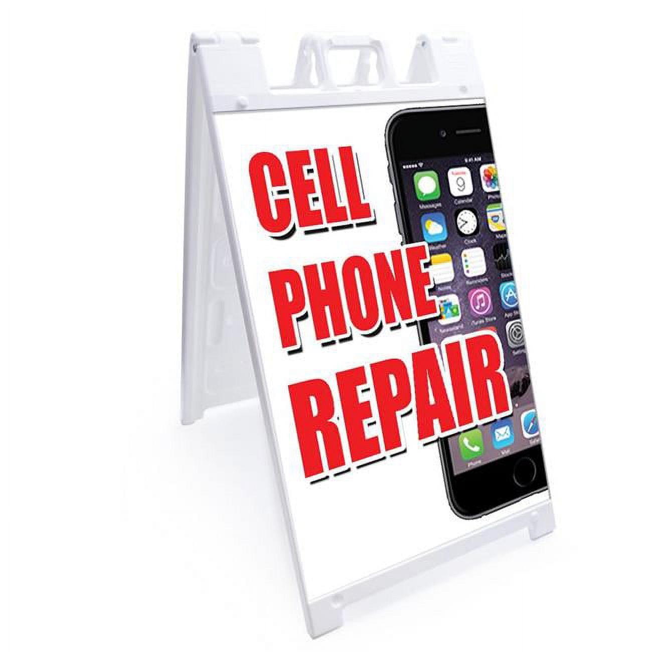 SignMission SBP-2436-Cell Phone Repair 24 x 36 in. A-Frame Cell Phone ...