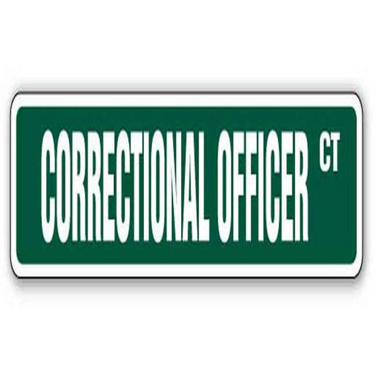 SignMission 24 in. Correctional Officer Street Sign - Prison Jail ...