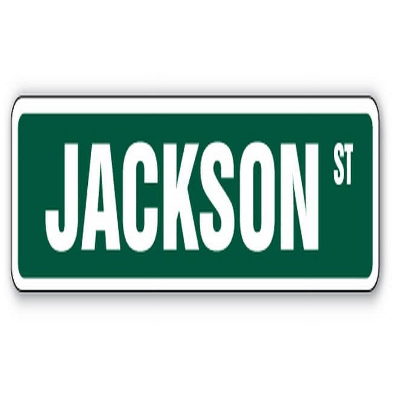 SignMission SS-624-Jackson 6 x 24 in. Childrens Name Room Decal Street ...