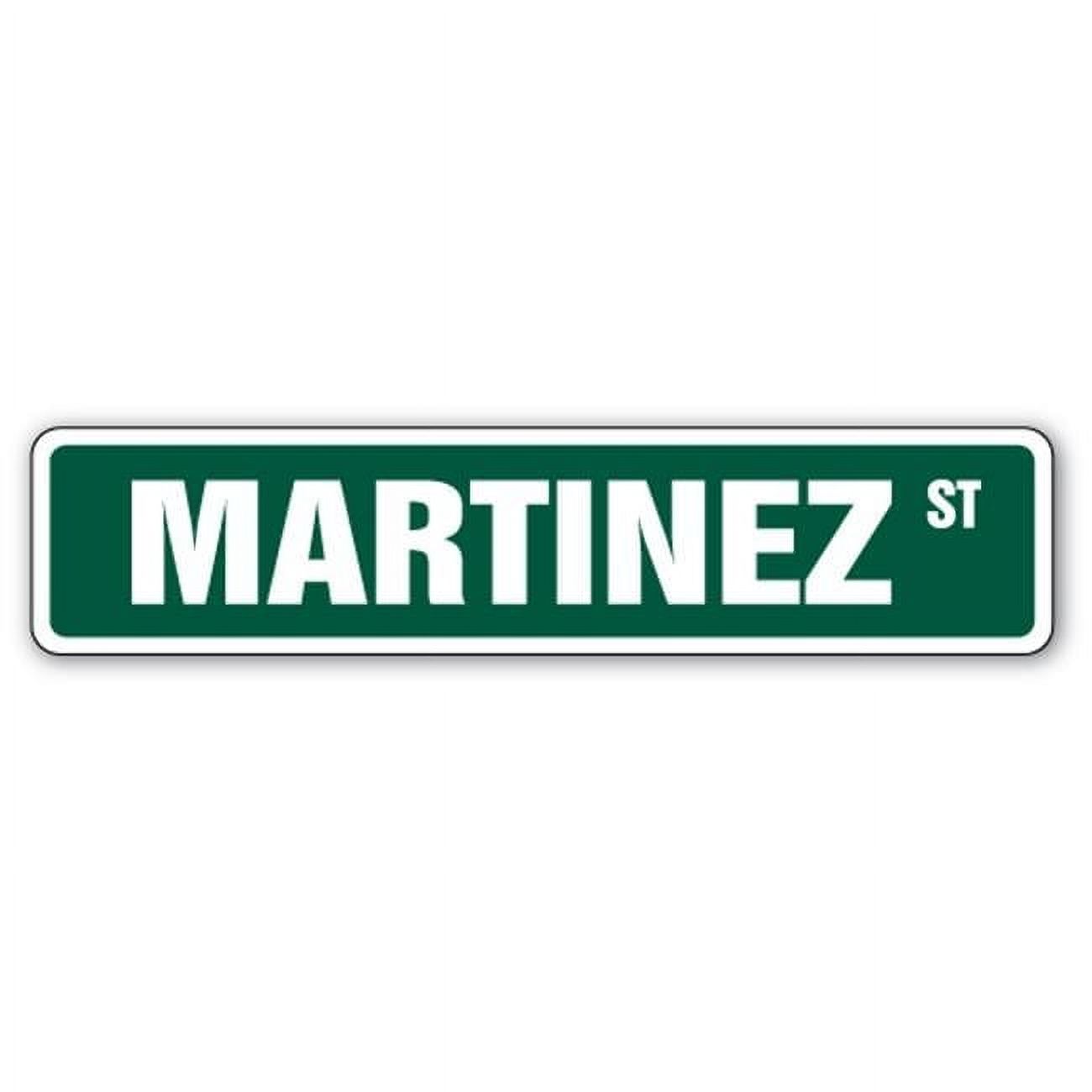 SignMission SS-624-Martinez 6 x 24 in. Childrens Name Room Street Sign ...