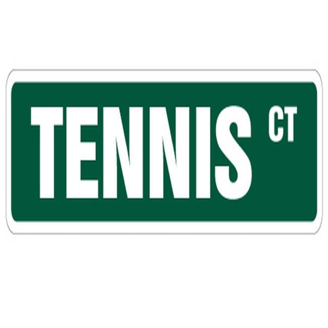 SignMission SS-624-Tennis 24 in. Tennis Street Sign - Court Player Ball ...