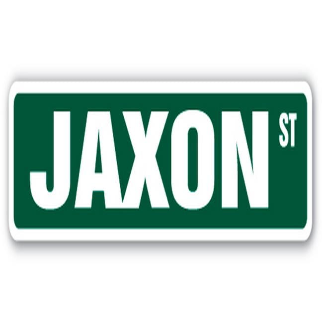 SignMission 7 x 30 in. Childrens Name Room Decal Street Sign - Jaxon ...