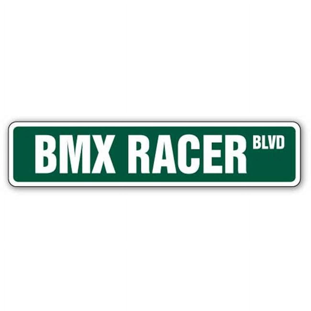 SignMission SS-836-BMX Racer 8 x 36 in. Bmx Racer Street Sign - Bike ...