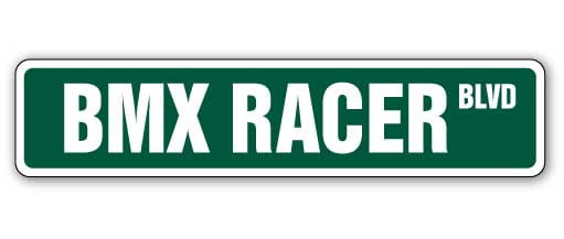 SignMission SS-836-BMX Racer 8 x 36 in. Bmx Racer Street Sign - Bike ...