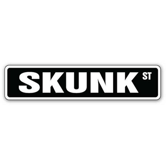 SignMission SS-836-Skunk 36 in. Skunk Street Sign - Stinky Skunks Funny ...