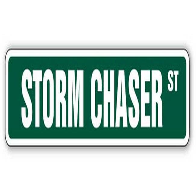 SignMission 8 x 36 in. Street Sign - Storm Chaser - Tornado Alley ...