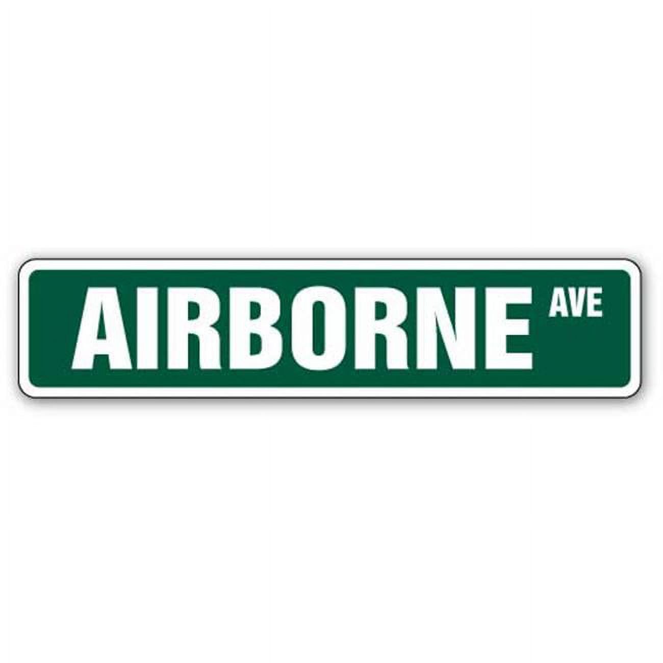 SignMission SS-Airborne 4 x 18 in. Airborne Street Sign - Walmart.com