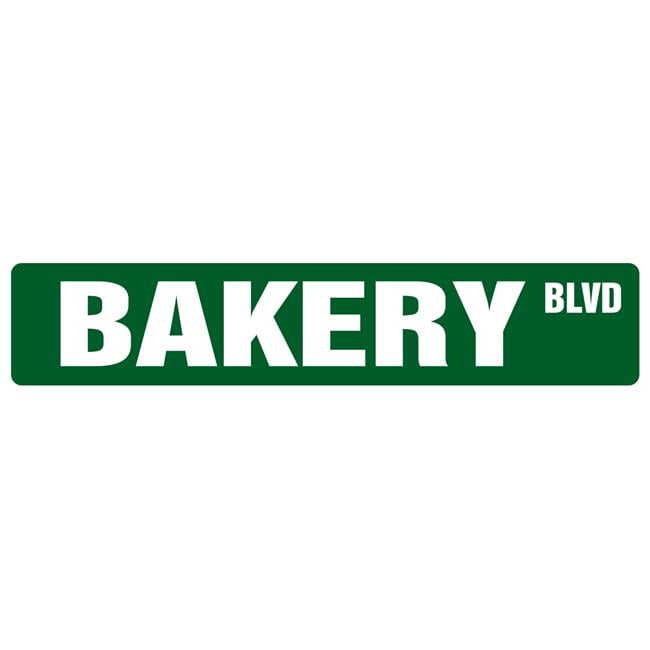 SignMission SS-Bakery 4 x 18 in. Bakery Street Sign - Walmart.com