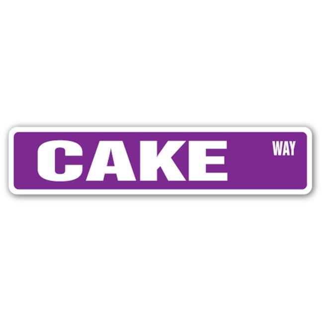 SignMission SS-Cake 4 x 18 in. Cake Street Sign - Layers Sweets ...