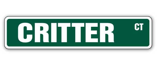 SignMission SS-Critter 4 x 18 in. Critter Street Sign - Bug Pest Animal ...