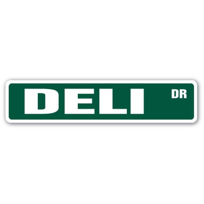 SignMission SS-Deli 4 x 18 in. Deli Street Sign - Cold Cuts Cheese Ham ...