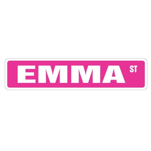 SignMission SS-Emma 4 x 18 in. Emma Street Sign - Walmart Business Supplies