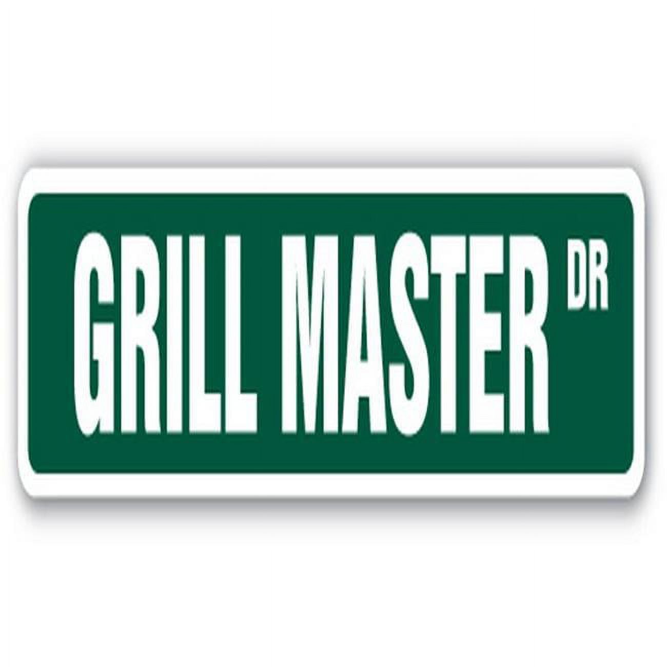 SignMission 4 x 18 in. Street Sign - Grill Master - Cook BBQ Grilling ...