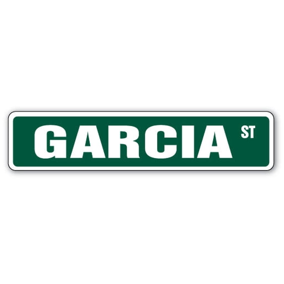 SignMission SS-Garcia 18 in. Garcia Street Childrens Name Room Sign ...