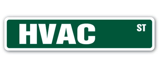 SignMission SS-HVAC 18 in. Hvac Street Sign - High Voltage Air ...