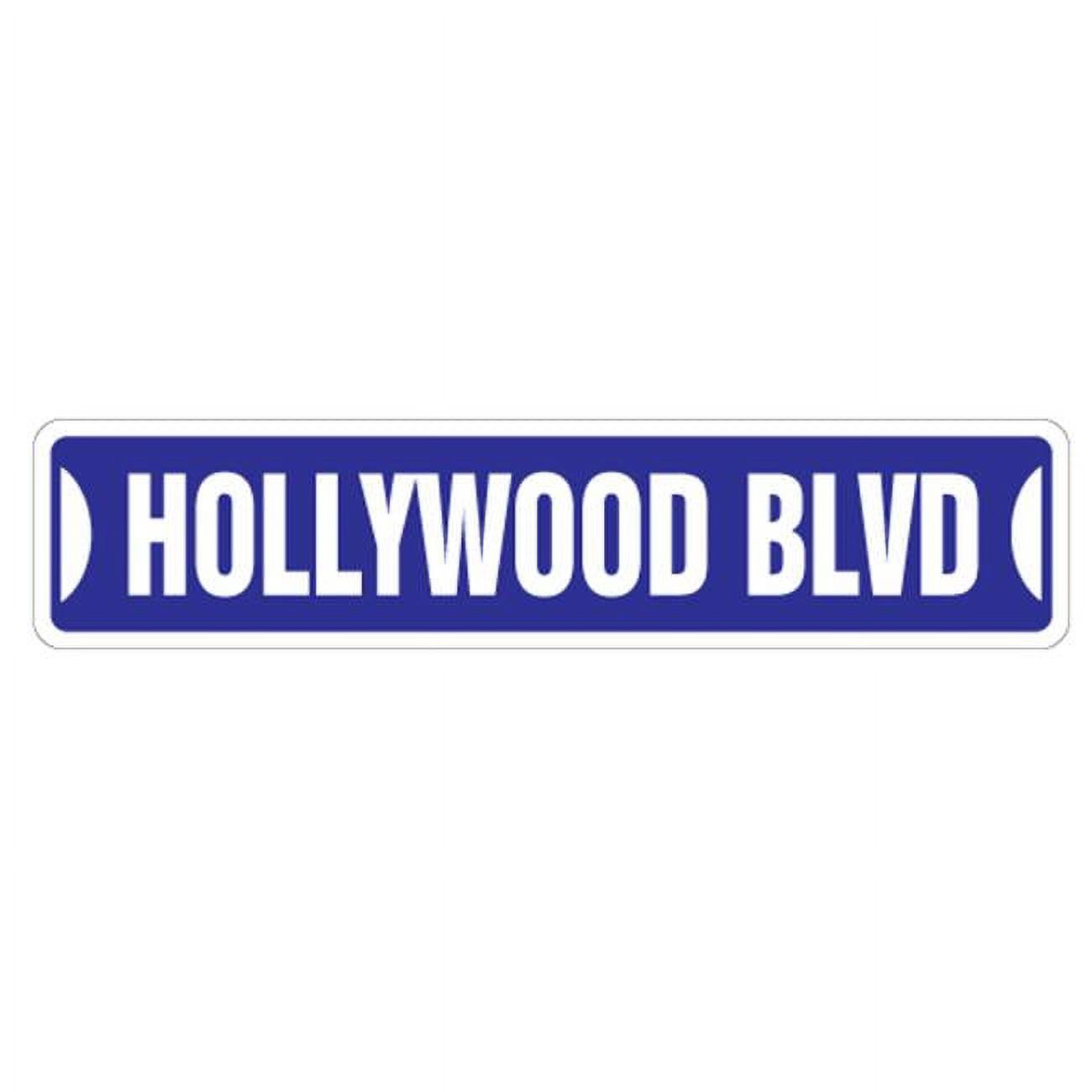 SignMission SS-Holloywood 4 x 18 in. Hollywood Boulevard Street Sign ...