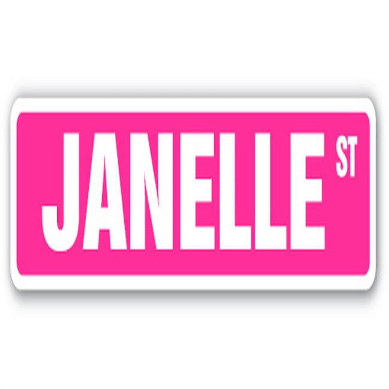 SignMission 18 in. Janelle Street Childrens Name Room Sign - Walmart.com