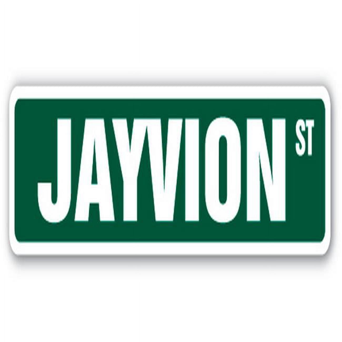 SignMission SS-JAYVION 18 in. Jayvion Street Childrens Name Room Sign ...
