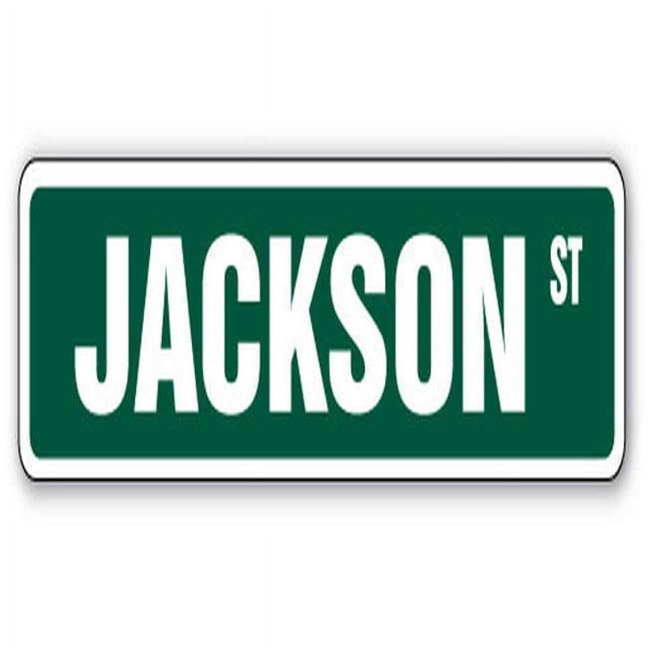 SignMission SS-Jackson 18 in. Jackson Street Childrens Name Room Sign ...