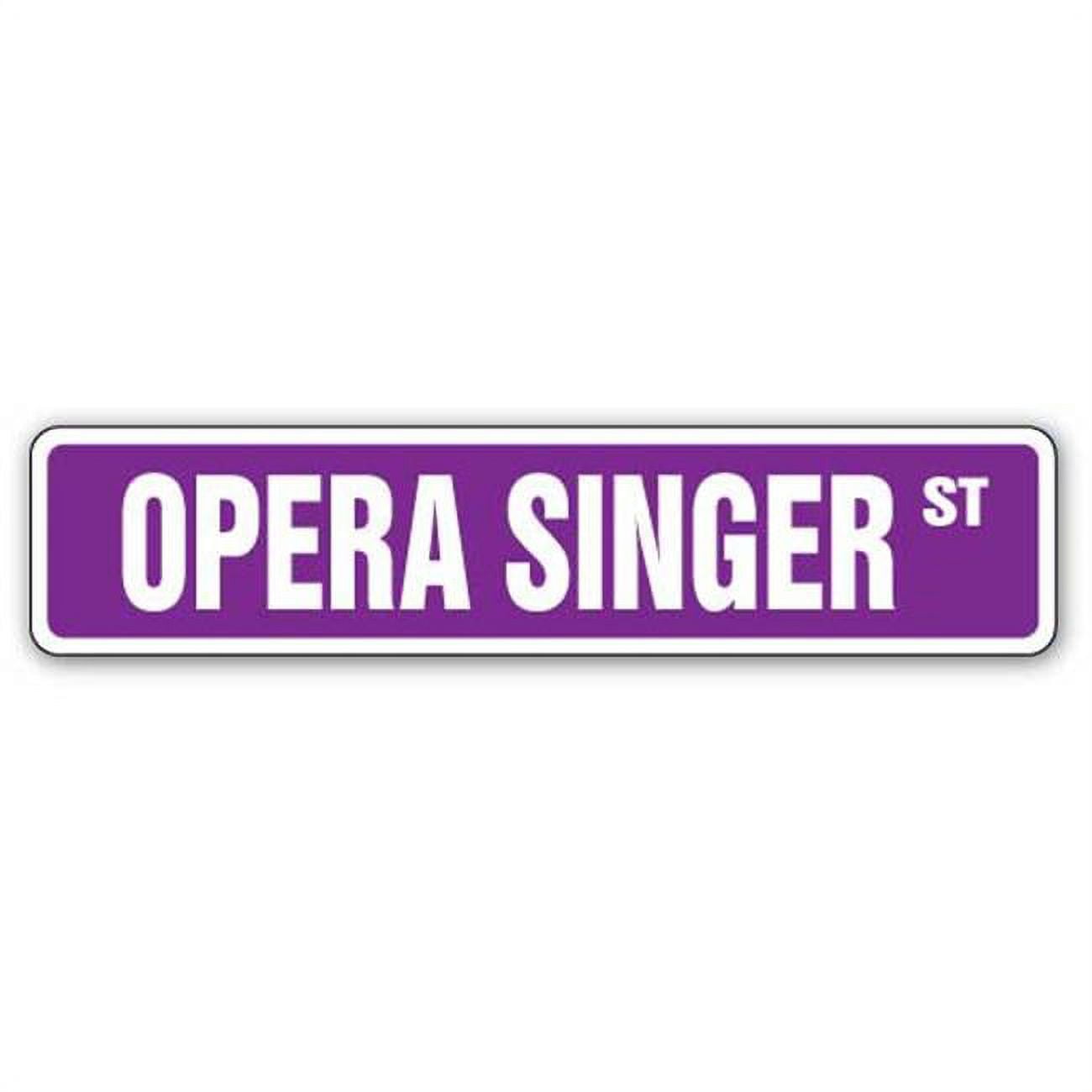 SignMission SS-Opera Singer 4 x 18 in. Childrens Name Room Street Sign ...