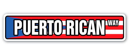 SignMission SS-PUERTO RICAN FLAG 4 x 18 in. Puerto Rican Flag Street ...