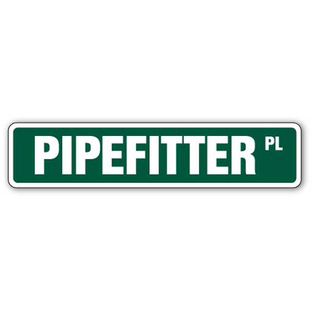 SignMission SS-Pipefitter 4 x 18 in. Pipefitter Street Sign - Repairs ...
