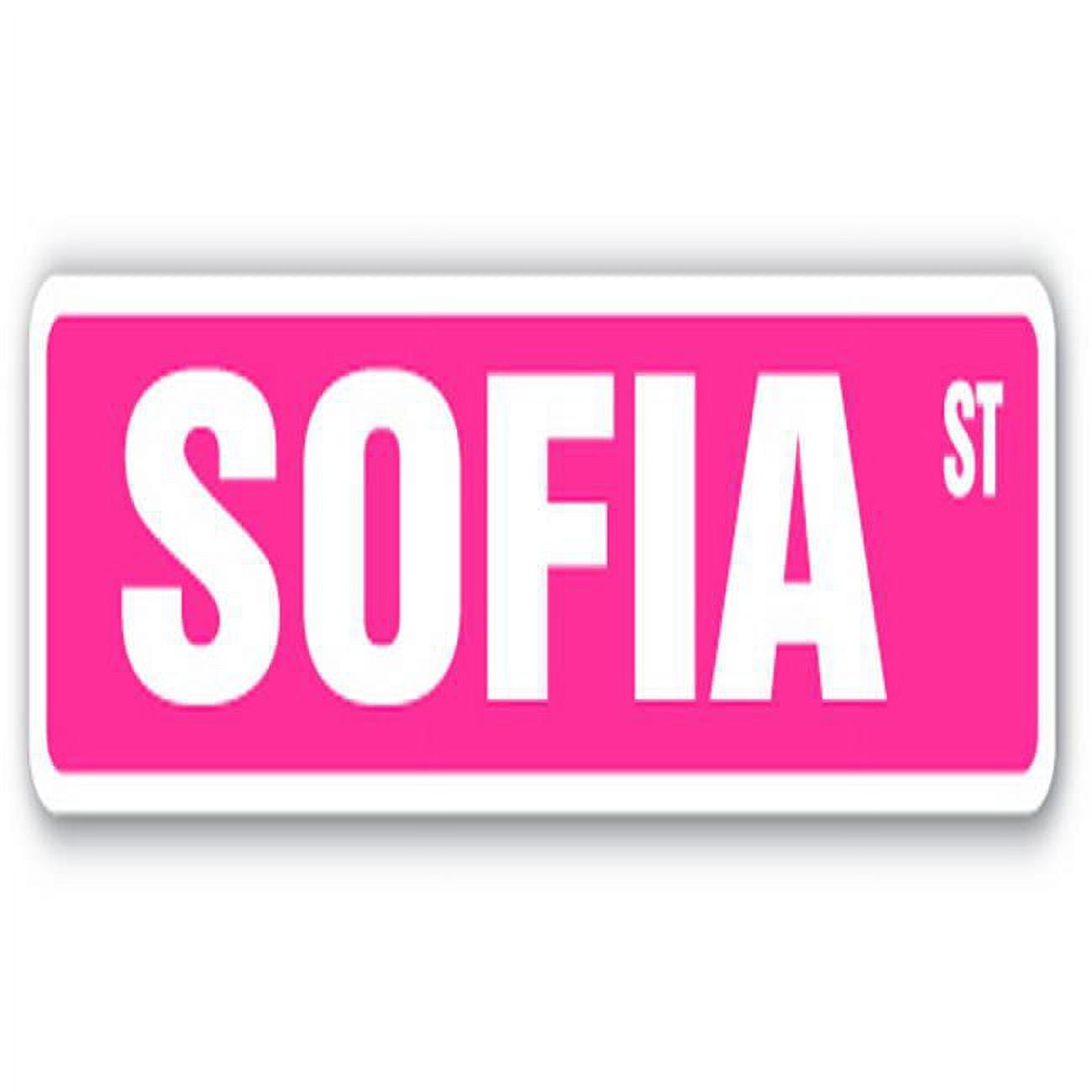 SignMission SS-SOFIA 18 in. Sofia Street Childrens Name Room Sign ...