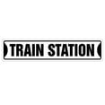 SignMission SS-Train Station 4 x 18 in. Train Station Street Sign ...