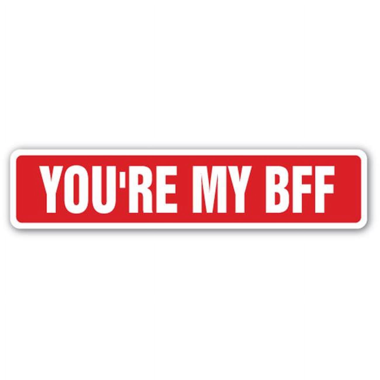 SignMission SS-Youre My Bff 4 x 18 in. You Are My Bff Street Sign ...