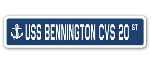 SignMission SSN-Bennington Cvs 20 4 x 18 in. USS Bennington CVS 20 ...