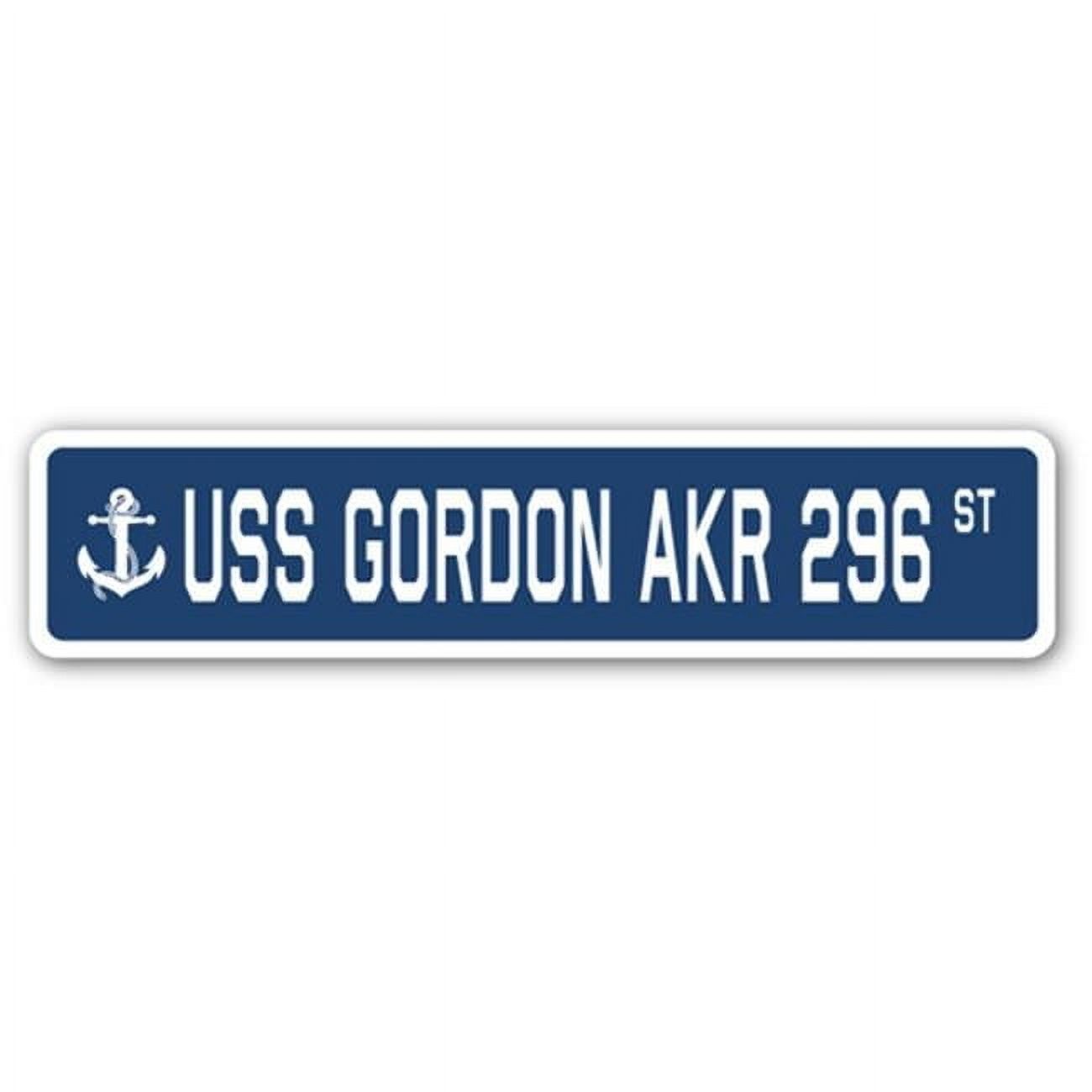 SignMission SSN-Gordon Akr 296 4 x 18 in. A-16 Street Sign - USS Gordon ...