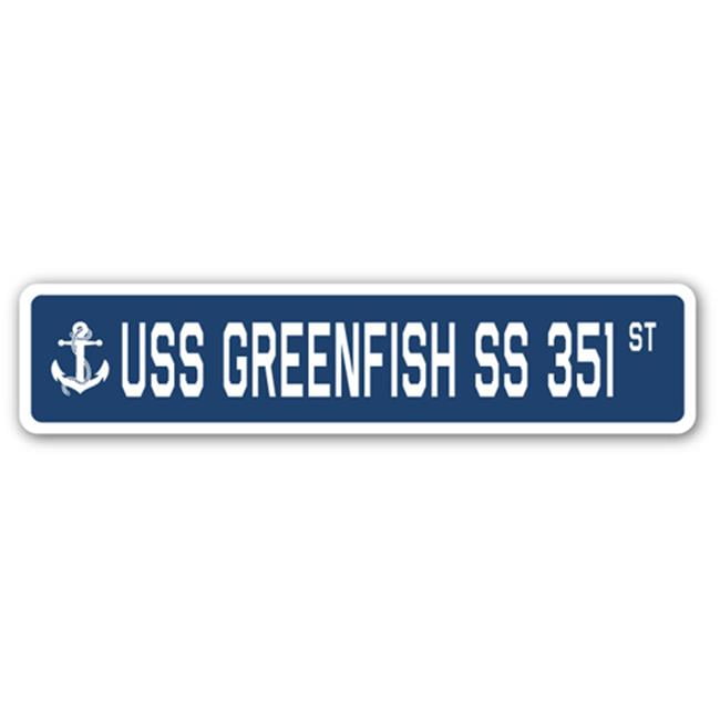 USS GREENFISH SS 351 Street Sign us navy ship veteran sailor gift ...