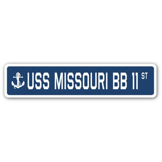 SignMission SSN-Missouri Bb 11 4 x 18 in. A-16 Street Sign - USS ...