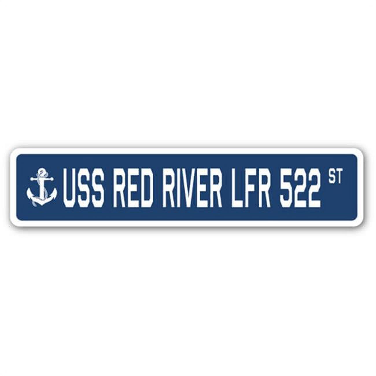 SignMission SSN-Red River Lfr 522 4 x 18 in. A-16 Street Sign - USS Red ...