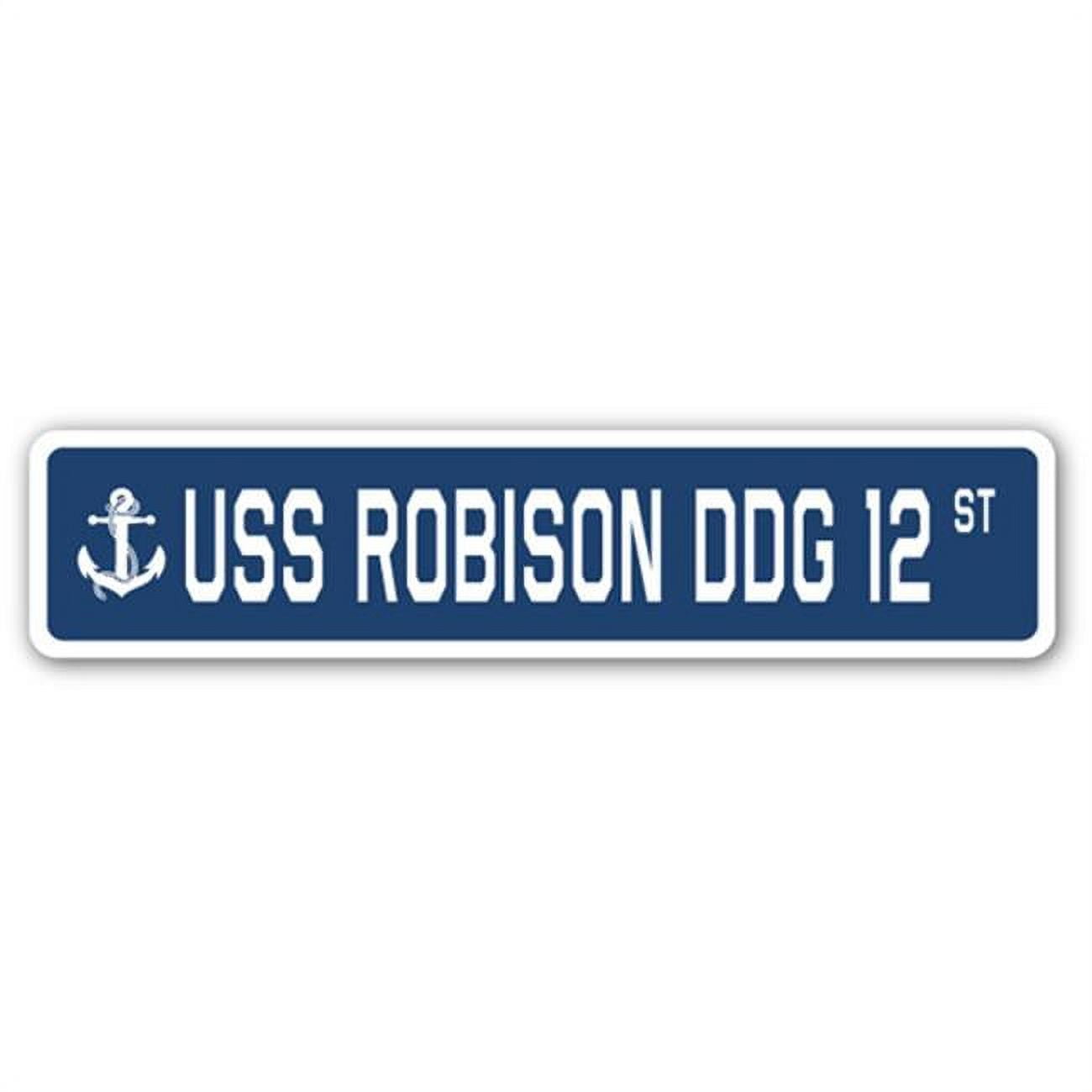 USS ROBISON DDG 12 Street Sign us navy ship veteran sailor gift ...