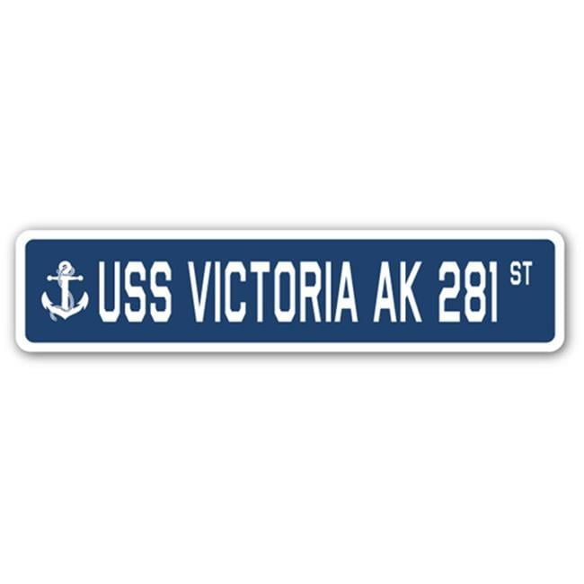 SignMission SSN-Victoria Ak 281 4 x 18 in. A-16 Street Sign - USS ...