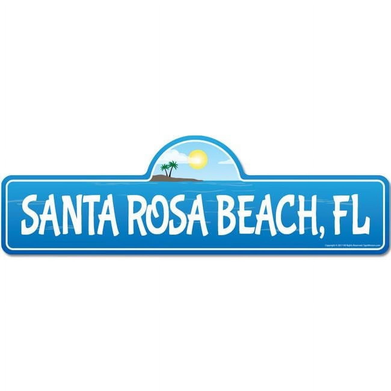 Santa Rosa FL Florida Beach Street Sign | Indoor/Outdoor | Surfer Ocean ...