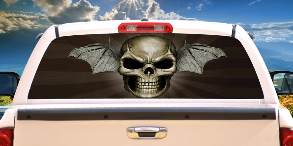 SignMission Skeletor Rear Window Graphic truck view thru vinyl decal HD ...