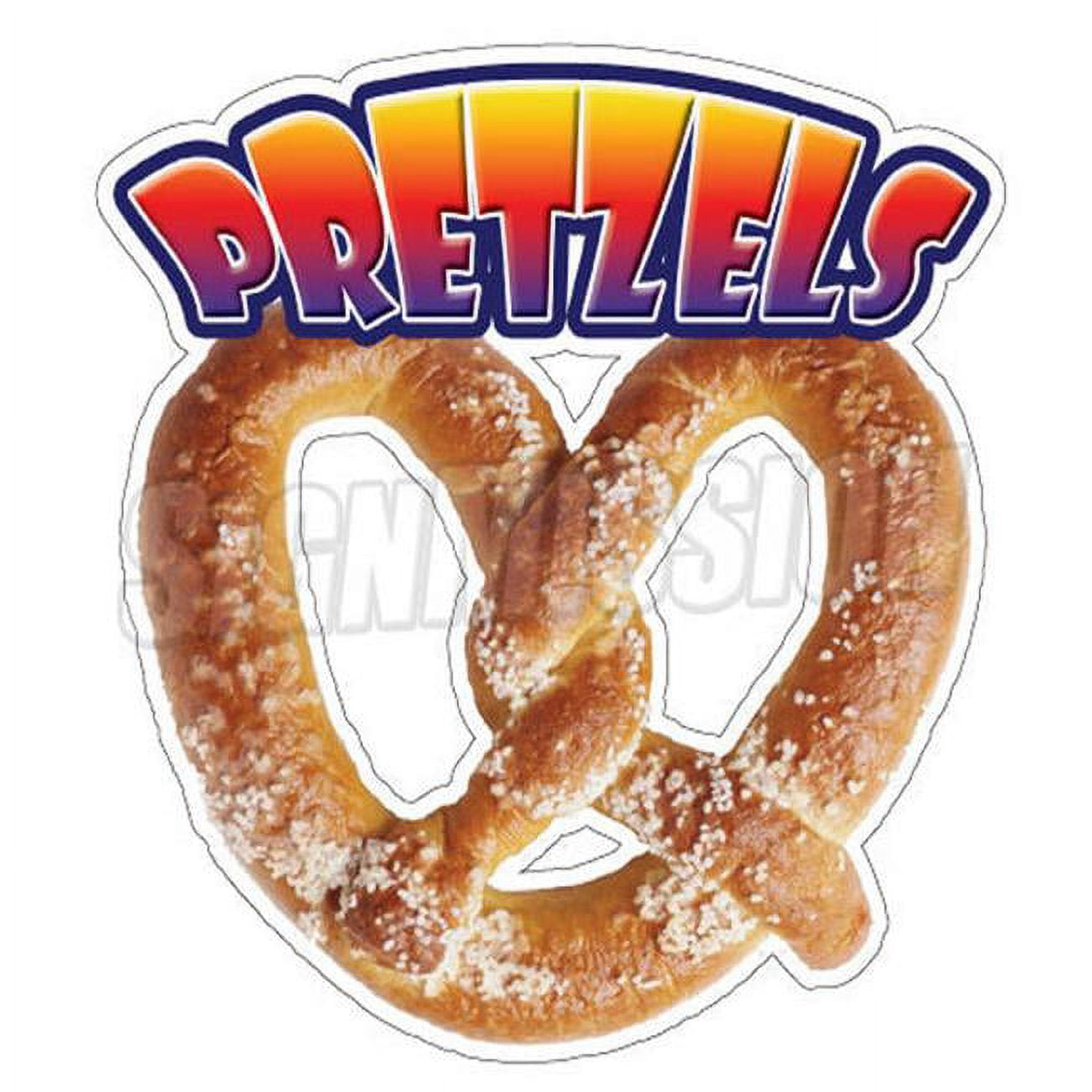 SignMission Soft Pretzel I Concession Decal Stand Cart Trailer Sign ...