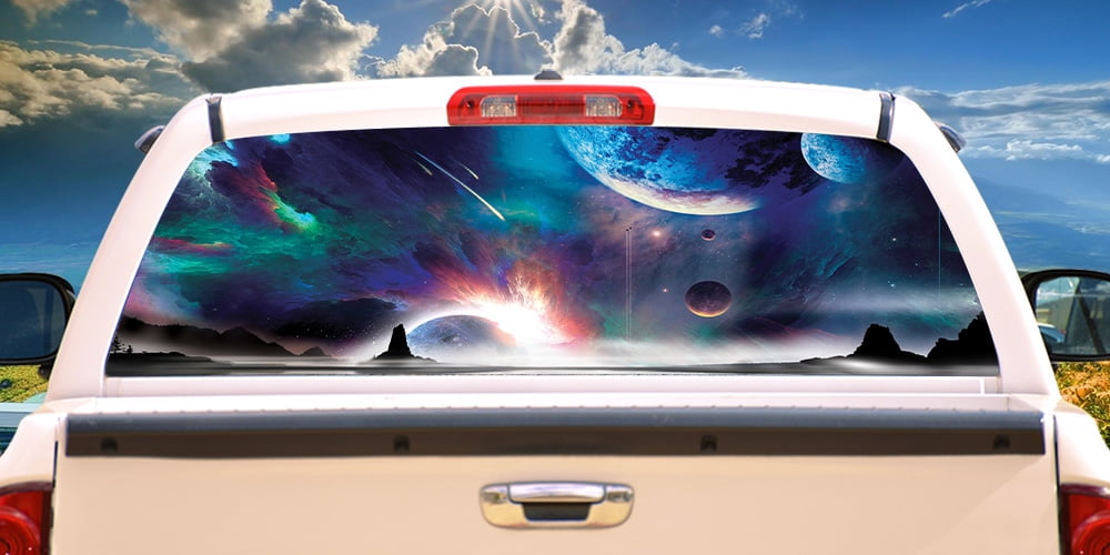 SignMission Space Horizon Rear Window Graphic truck view thru vinyl ...